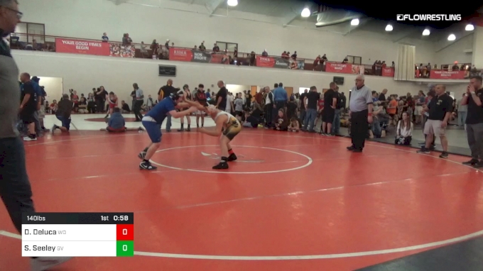 140 lbs 3rd Place - Dante Deluca, WO vs Sullivan Seeley, GV