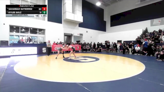 120 lbs Quarterfinal - Kylee Golz, Trabuco Hills vs Savannah Gutierrez ...