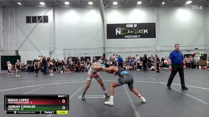 130 lbs Round 1 (4 Team) - Adrian Canales, Rebellion vs Brian Lopez ...