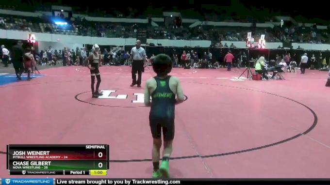 64 lbs Semifinal - Chase Gilbert, NOVA Wrestling vs Josh Weinert ...