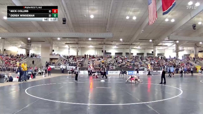 AA 138 lbs Quarterfinal - Nick Collins, Rossview High School vs Derek ...