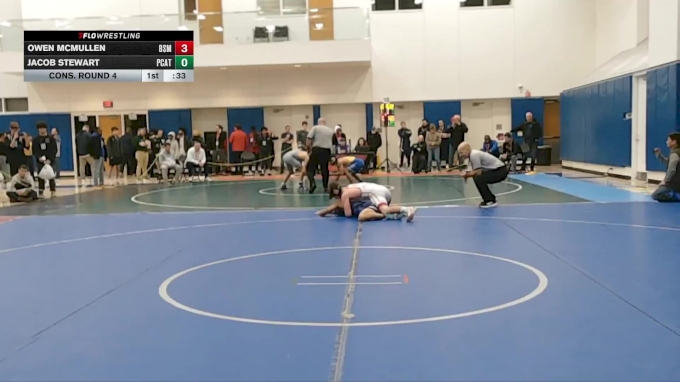 138 lbs Cons. Round 4 - Owen McMullen, Bishop McCort vs Jacob Stewart ...