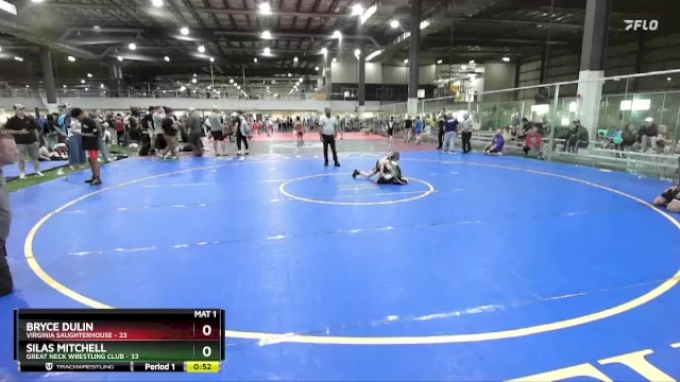 75 lbs Champ. Round 2 - Bryce Dulin, Virginia Saughterhouse vs Silas Mitchell, Great Neck ...