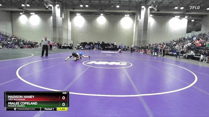 105 lbs Champ. Round 2 - Mialee Copeland, Francis Howell vs Madison ...