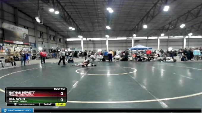 100 lbs Champ. Round 3 - Nathan Hewett, Franklin Middle School vs Bill ...