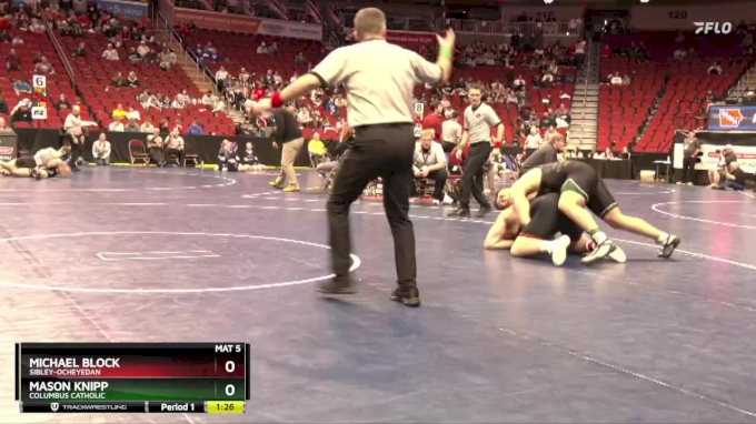 1A-285 lbs Quarterfinal - Mason Knipp, Columbus Catholic vs Michael ...