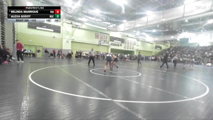110 lbs Cons. Round 1 - Belinda Manrique, PANORAMA vs Alexa Godoy, MACES