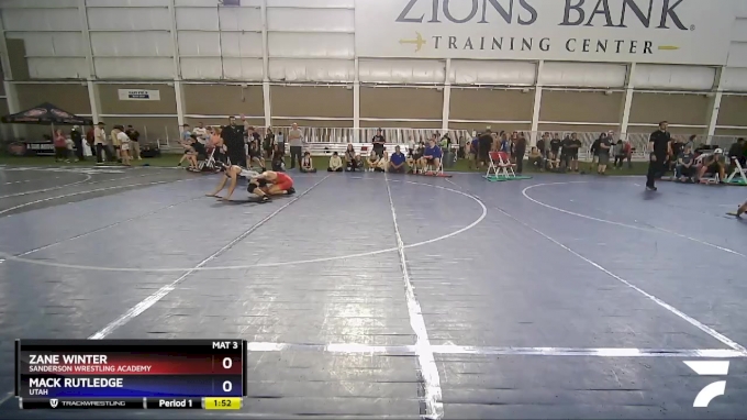 144 lbs Quarterfinal - Zane Winter, Sanderson Wrestling Academy vs Mack ...