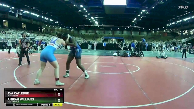 190 lbs Cons. Semi - Ava Catledge, Jefferson vs Amirah Williams, South Dade