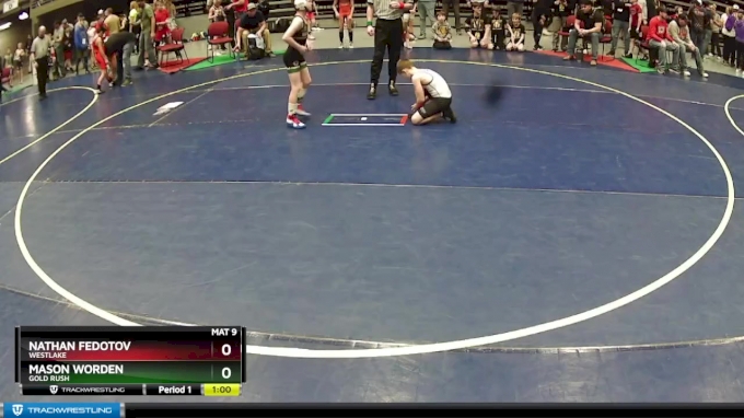 74 lbs Quarterfinal - Nathan Fedotov, WESTLAKE vs Mason Worden, Gold Rush