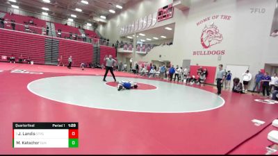 106 lbs Quarterfinal - Jake Landis, St. Paris Graham vs Mason Katschor ...