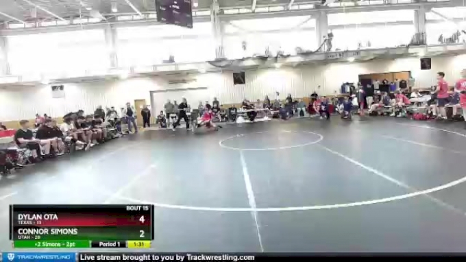 92 lbs Quarters & 1st Wb (16 Team) - Dylan Ota, Texas vs Connor Simons ...