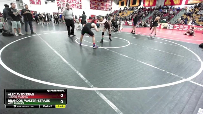 138 lbs Quarterfinal - Alec Avedissian, Harvard Westlake vs Brandon ...