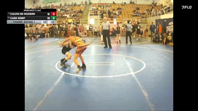 90 lbs Champ. Round 1 - Case Kemp, Massillon-Perry vs Calvin De Roziere ...