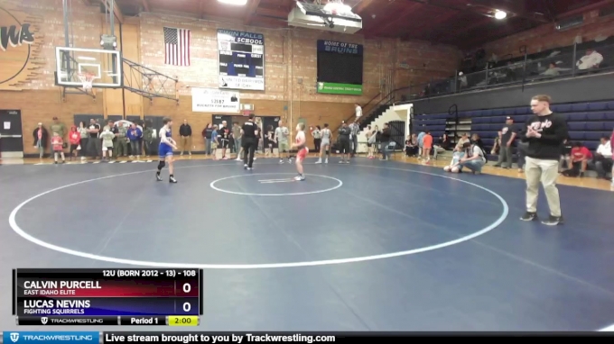 108 lbs Round 2 - Lucas Nevins, Fighting Squirrels vs Calvin Purcell ...