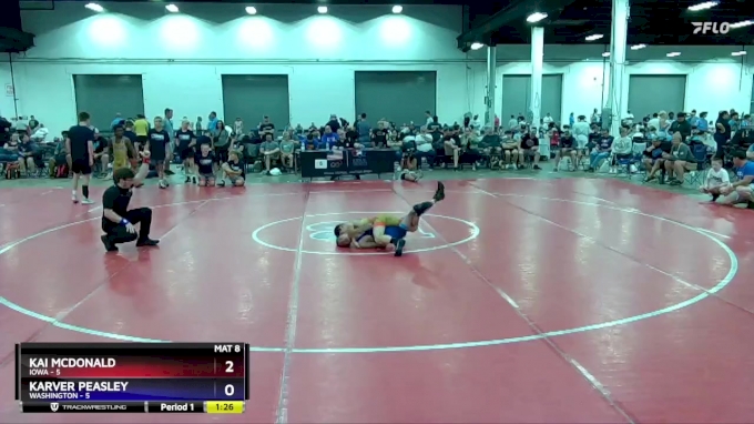 83 lbs Placement Matches (16 Team) - Kai McDonald, Iowa vs Karver ...
