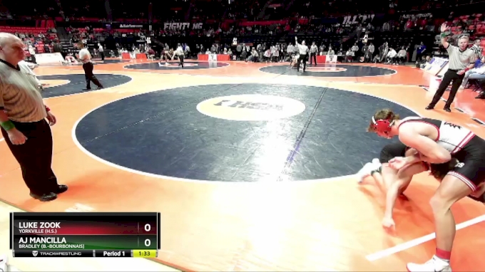 3A 175 lbs 5th Place Match - AJ Mancilla, Bradley (B.-Bourbonnais) vs ...