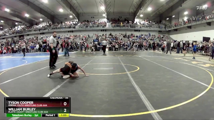 55 lbs Champ. Round 1 - William Burley, Platte County Wrestling Club ...