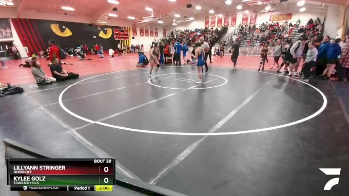 111 lbs Champ. Round 1 - Kylee Golz, Trabuco Hills vs LillyAnn Stringer ...