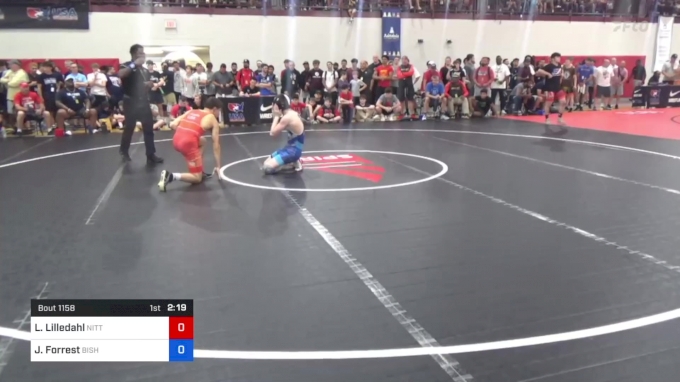 57 kg Rr Rnd 1 - Luke Lilledahl, Nittany Lion WC / Titan Mercury WC vs Jax Forrest, Bishop ...