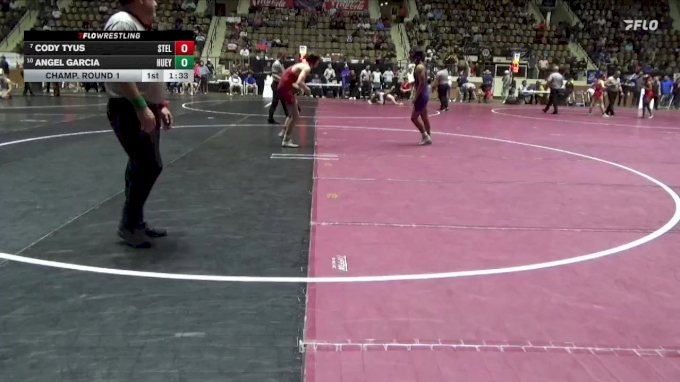 6A 144 lbs Champ. Round 1 - Cody Tyus, Stanhope Elmore vs Angel Garcia ...