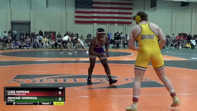 197 lbs 1st Place Match - Demond Harrison, Albion vs Luke Hopkins ...