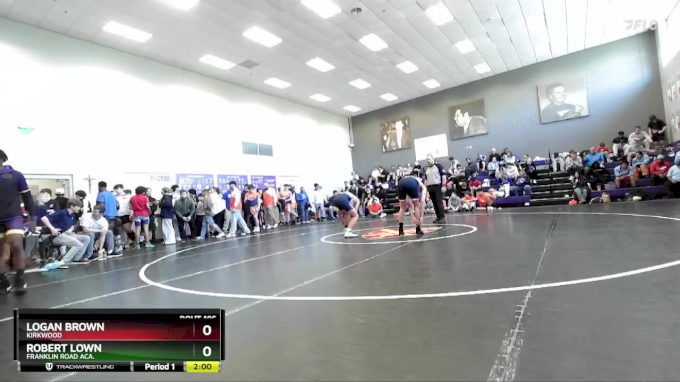 165 lbs Champ. Round 2 - Robert Lown, Franklin Road Aca. vs Logan Brown ...