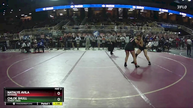 155 lbs Champ. Round 1 - Natalye Avila, Bayshore vs Chloe Shull, Timber ...