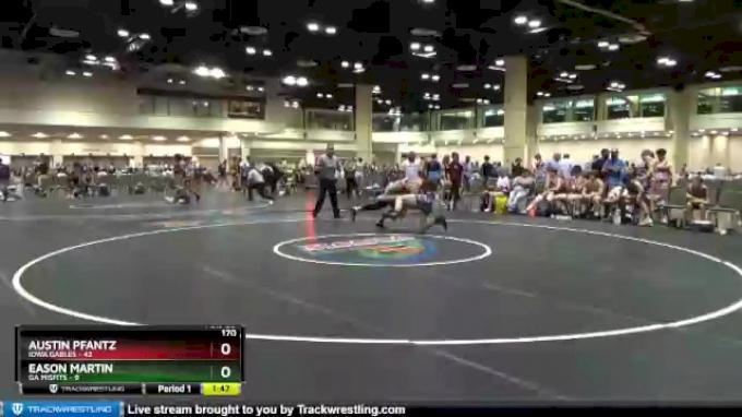170 lbs Round 2 (10 Team) - Austin Pfantz, Iowa Gables vs Eason Martin ...