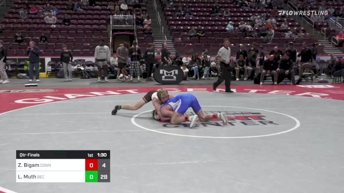 172 lbs Qtr-finals - Zachary Bigam, Connellsville vs Landon Muth ...