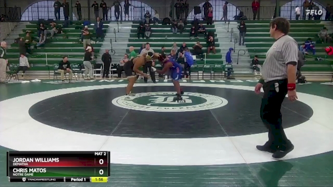 285 lbs 1st Place Match - Jordan Williams, DeMatha vs Chris Matos ...