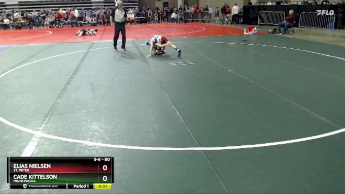 80 lbs Champ. Round 1 - Elias Nielsen, St. Peter vs Cade Kittelson ...