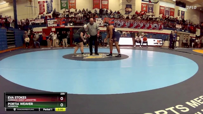235 lbs Quarterfinal - Eva Stokes, Harrison (West Lafayette) vs Portia ...