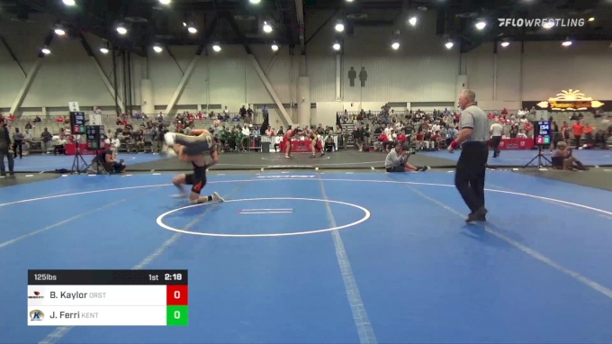 125 lbs Rd Of 16 - Brandon Kaylor, Oregon State vs Jake Ferri, Kent State