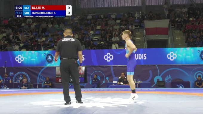 61 kg Qualif. - Marcus Blaze, United States vs Sandro Hungerbuehler ...