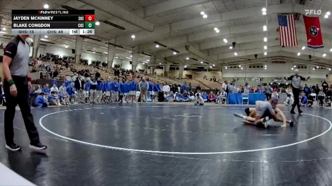 144 lbs 1st - Blake Congdon, Cleveland High School vs Jayden McKinney ...