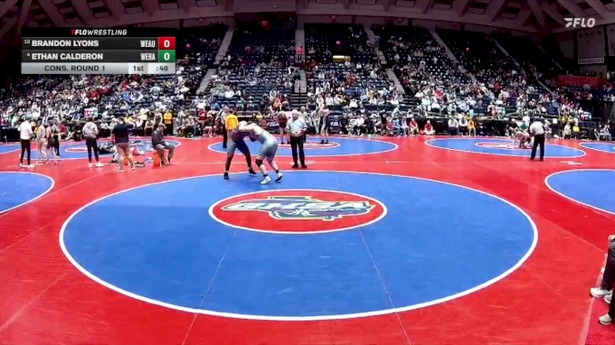 3A-285 lbs Cons. Round 1 - Brandon Lyons, Westside, Augusta vs Ethan ...
