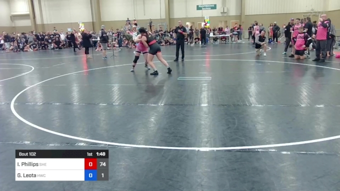 190 lbs Rr Rnd 2 - Isabella Phillips, She Kong vs Grace Leota, Hernando ...