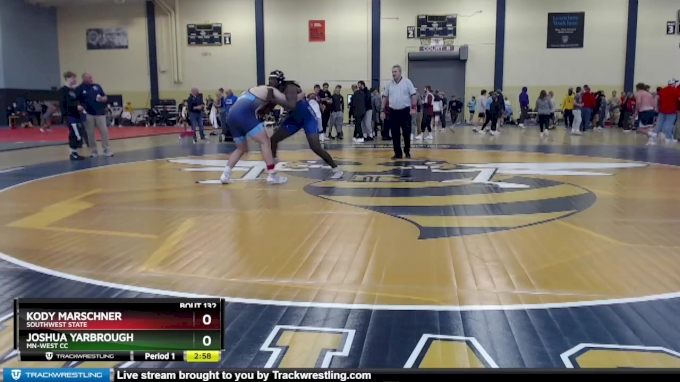 285 lbs Champ. Round 2 - Joshua Yarbrough, MN-West CC vs Kody Marschner ...