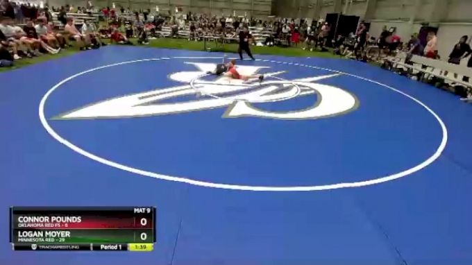 88 lbs Semis & 3rd Wb (16 Team) - Connor Pounds, Oklahoma Red FS vs Logan Moyer, Minnesota Red