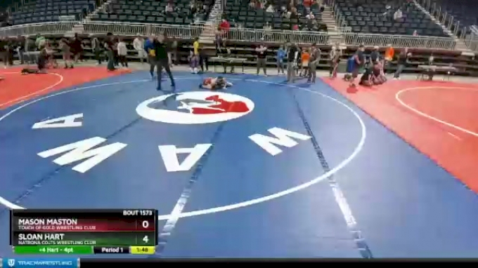 98 lbs 3rd Place Match - Mason Maston, Touch Of Gold Wrestling Club vs ...