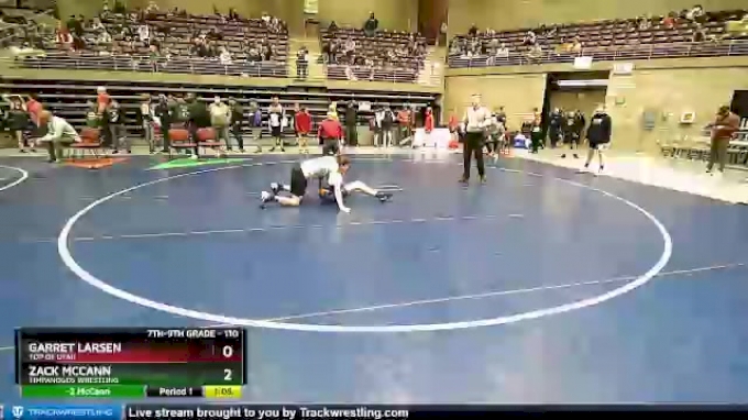 110 lbs Champ. Round 1 - Zack McCann, Timpanogos Wrestling vs Garret ...