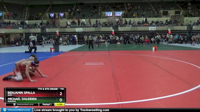 115 lbs 1st Place Match - Michael Daleiden, Ringers vs Benjamin Spalla, BAM