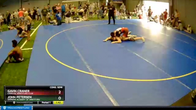 182 lbs Cons. Semi - Gavin Craner, Cadillac Wrestling Club vs John ...