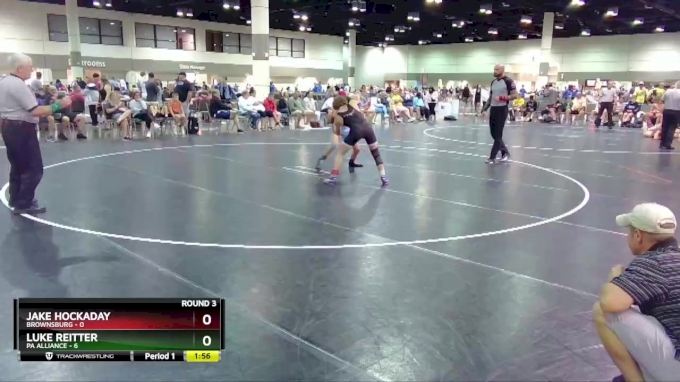 120 lbs Round 3 (16 Team) - Jake Hockaday, Brownsburg vs Luke Reitter ...