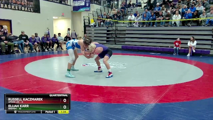 120 lbs Quarters & 1st Wb (16 Team) - Russell Kaczmarek, Upson Lee vs ...