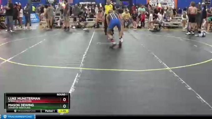 105 lbs Round 1 - Mason Dewing, Crandon Wrestling vs Luke Munsterman ...