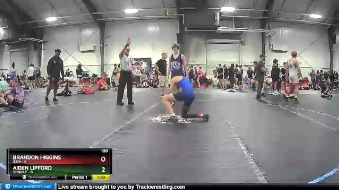 120 lbs Round 3 (4 Team) - Brandon Higgins, ICON vs Aiden Lipford, Storm C