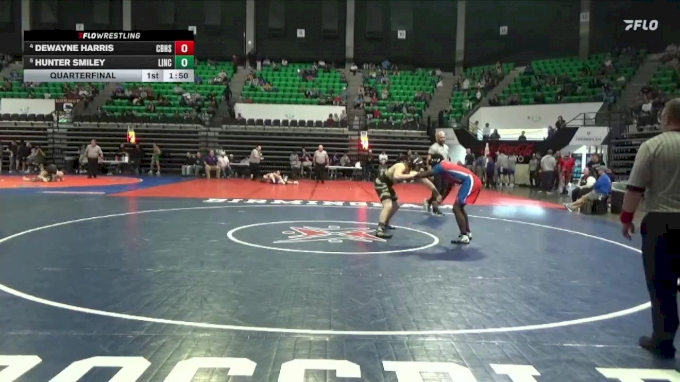 5A 165 lbs Quarterfinal - Hunter Smiley, Lincoln vs Dewayne Harris ...