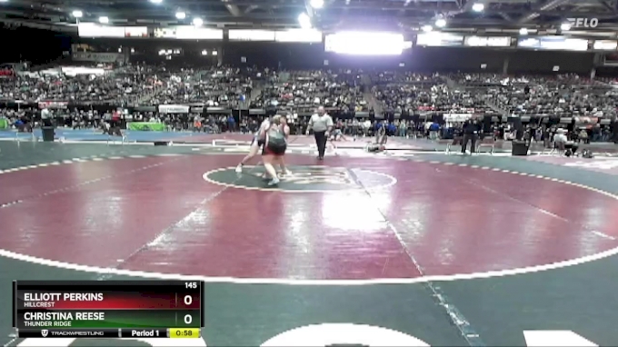 145 lbs Cons. Round 3 - Elliott Perkins, Hillcrest vs Christina Reese ...